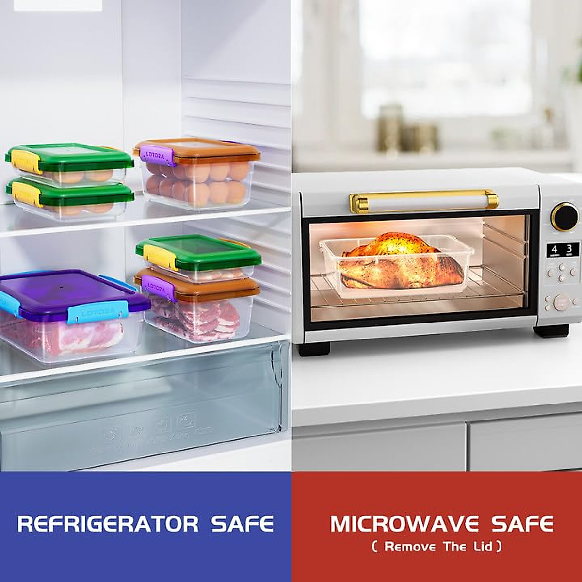 12oz Small Food Storage Containers with Lids Airtight BPA Free To Go Fruit BPA Free for Chia Jam Snack Yogurt 4 SETS 1.5Cup