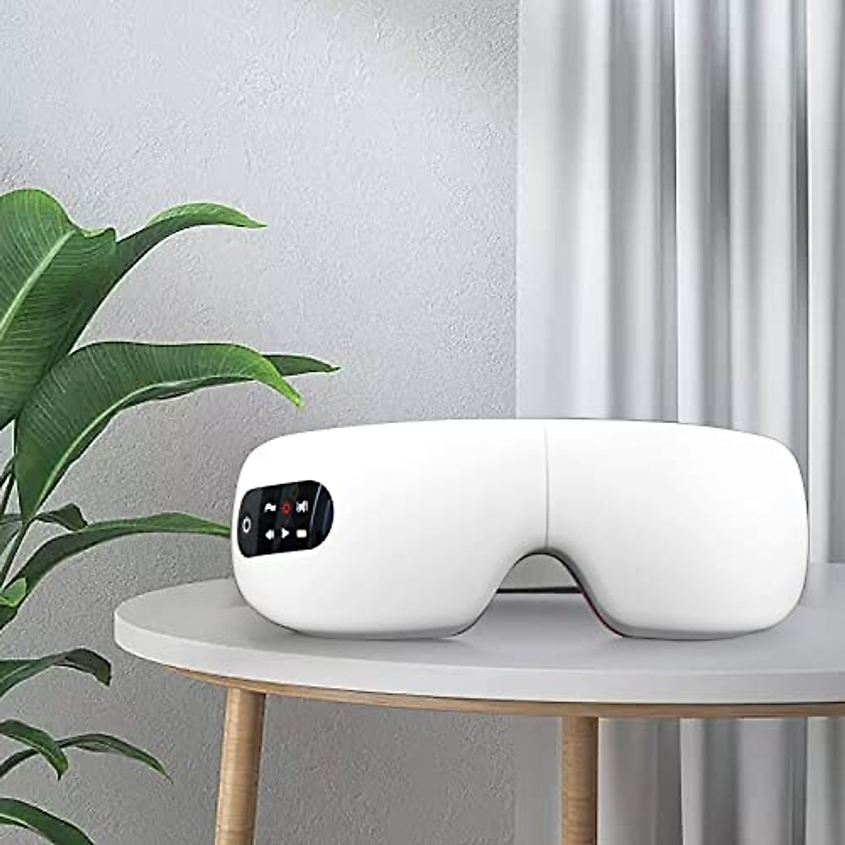 npkgvia The Eye Massager with Heat is Used to Relax and Reduce Eye Fatigue The Black Eye Bag is an Ideal Wearable Dildo (White, 19x14.5x9.8cm)