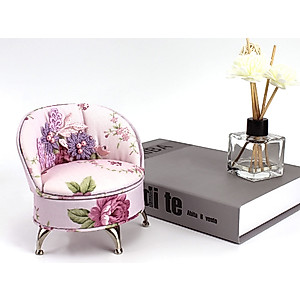 Felice Ann Jewelry Box Jewelry Case Mini Dollhouse Furniture Armoire Sofa Couch Round Bed,one size