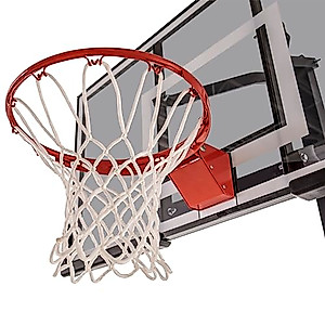 Silverback Ghost Basketball Goal with 60-Inch Tinted Tempered Glass Backboard