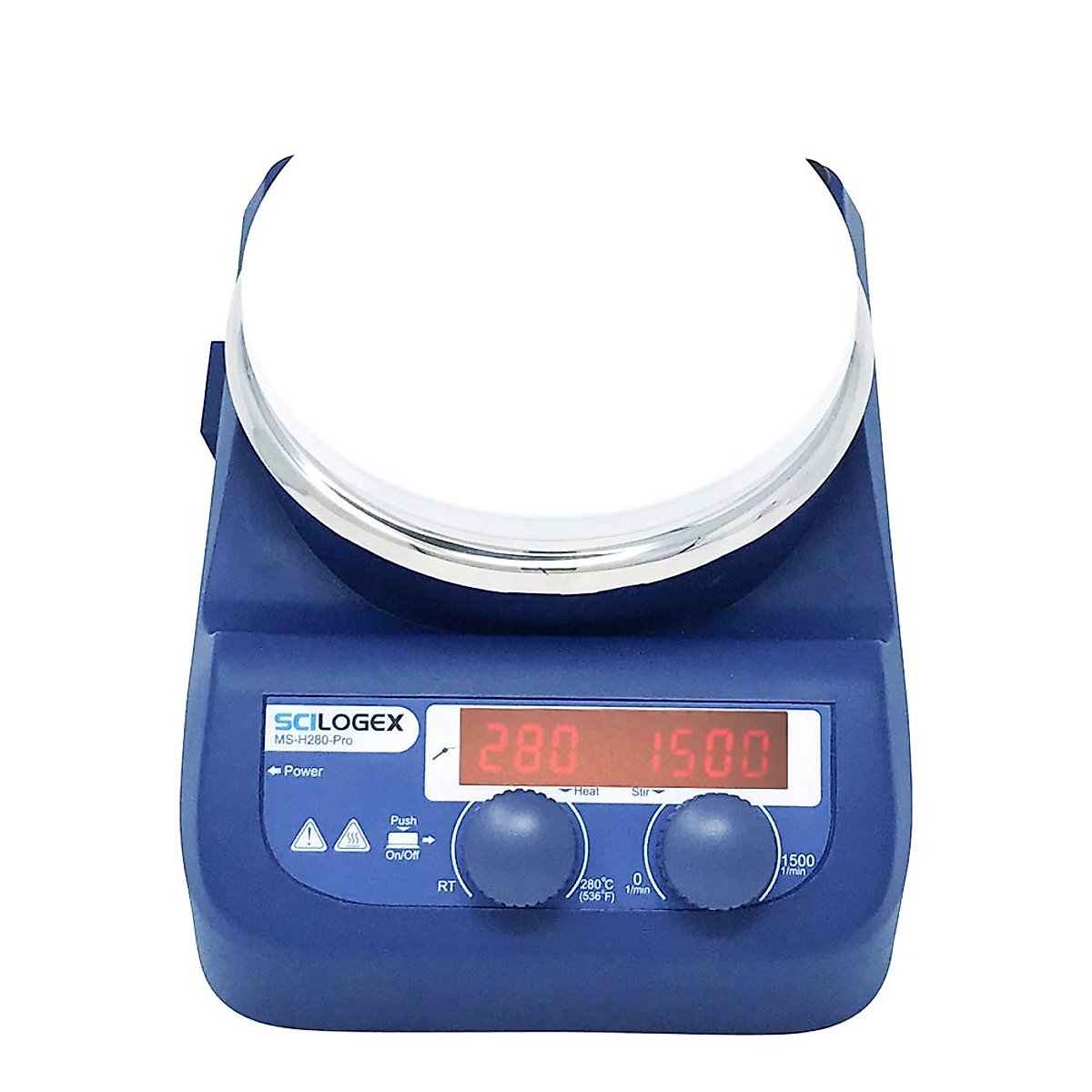 Scilogex Magnetic Hotplate Stirrer, MS-H280-PRO, 5 in. LED Mixer, Lab Hot Plate, up to 280C and 1600RPM, with Individual Heating and Stirring Controls