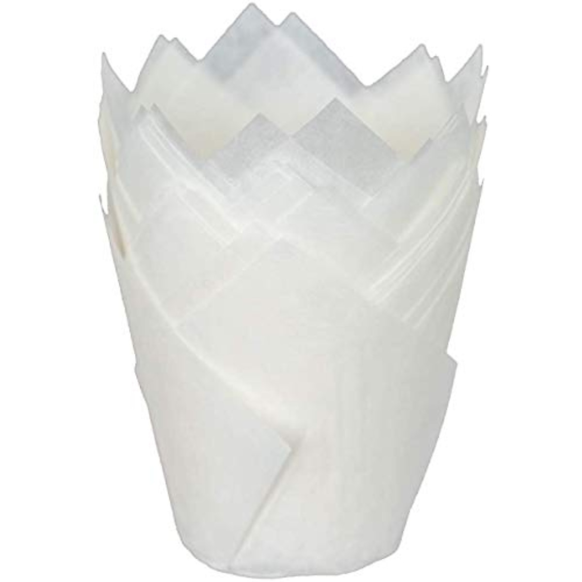 Leqi Baking Cups 100 Count Natural Cupcake Muffin Paper Liners Grease-Proof Wrappers for Wedding Birthday Christmas Party Baby Shower Anniversaries All Festivals (White)