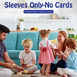 100 Pack Jumbo Card Binder Giant Card Sleeves Big Clear Trading 8.3 x 5.9 Inch Large Plastic Card Sleeves for Sports Games Photo Holder Protection, No Cards