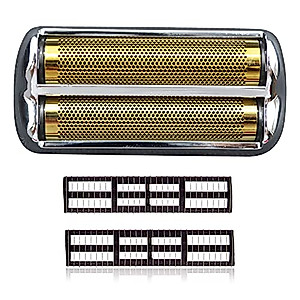 Kepouse Metal Cutters and Shaver Replacement Foil compatible with BaBylissPRO Double FXFS2/FXFS2G Metal shaver foil replacement 2Pack,Silver