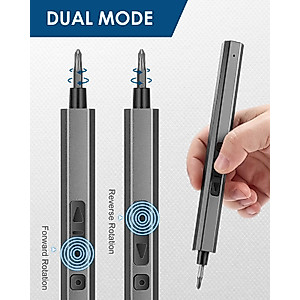 Vastar Mini Electric Screwdriver, 42 in 1 Cordless Precision Screwdriver Set with 34 Magnetic Precision Bits, Rechargeable Portable Repair Tool Kit with LED Lights for Phones Laptops Glasses Camera