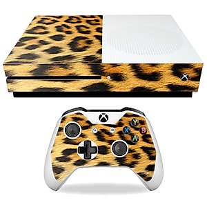 MightySkins Skin Compatible with Microsoft Xbox One S - Cheetah | Protective, Durable, and Unique Vinyl Decal wrap Cover | Easy to Apply, Remove, and Change Styles | Made in The USA