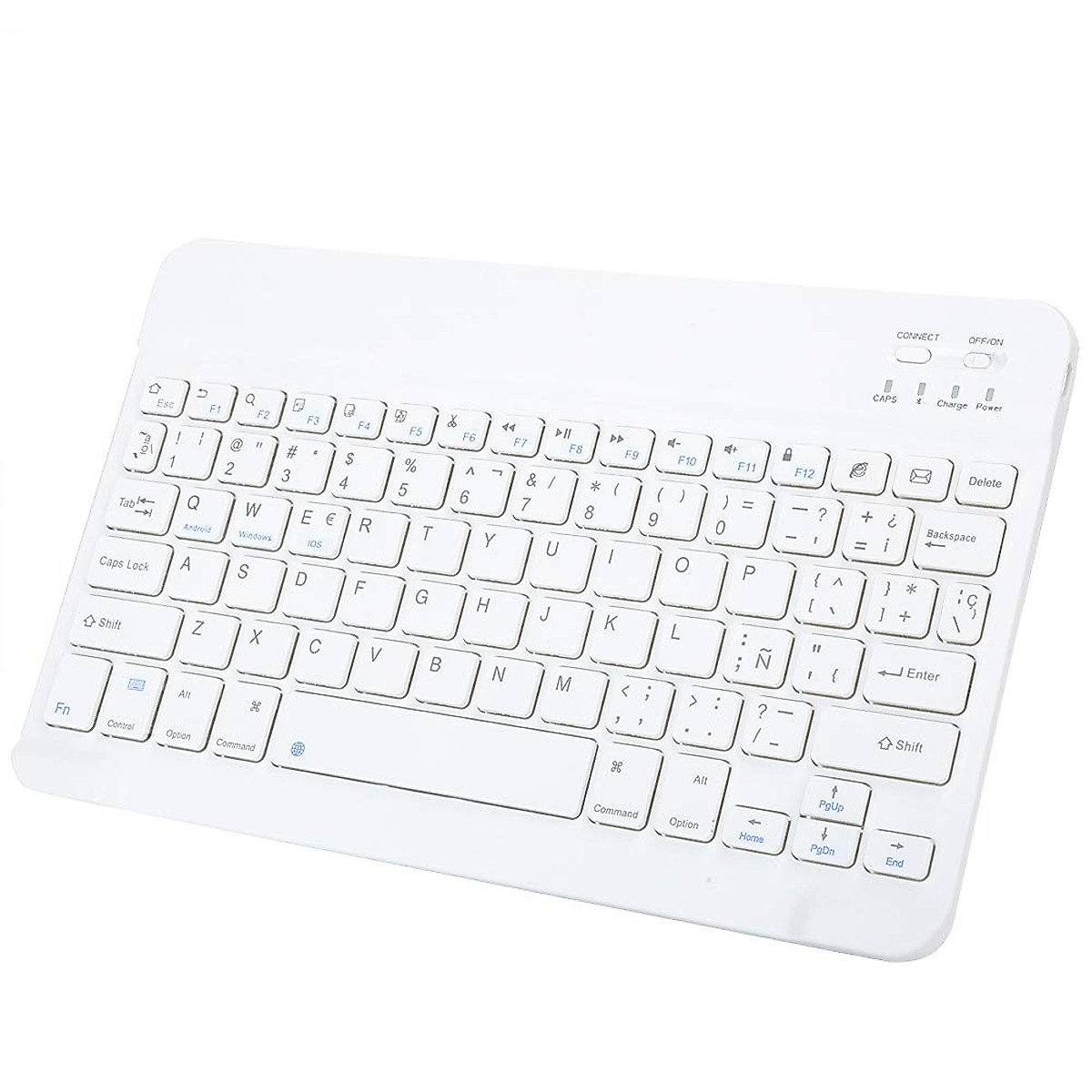 ciciglow Keyboard, 10 Inch Ultra‑Thin Bluetooth Intelligent Keyboard for Computer, Desktop Compatible with Android/OS X/Windows.(Spanish)