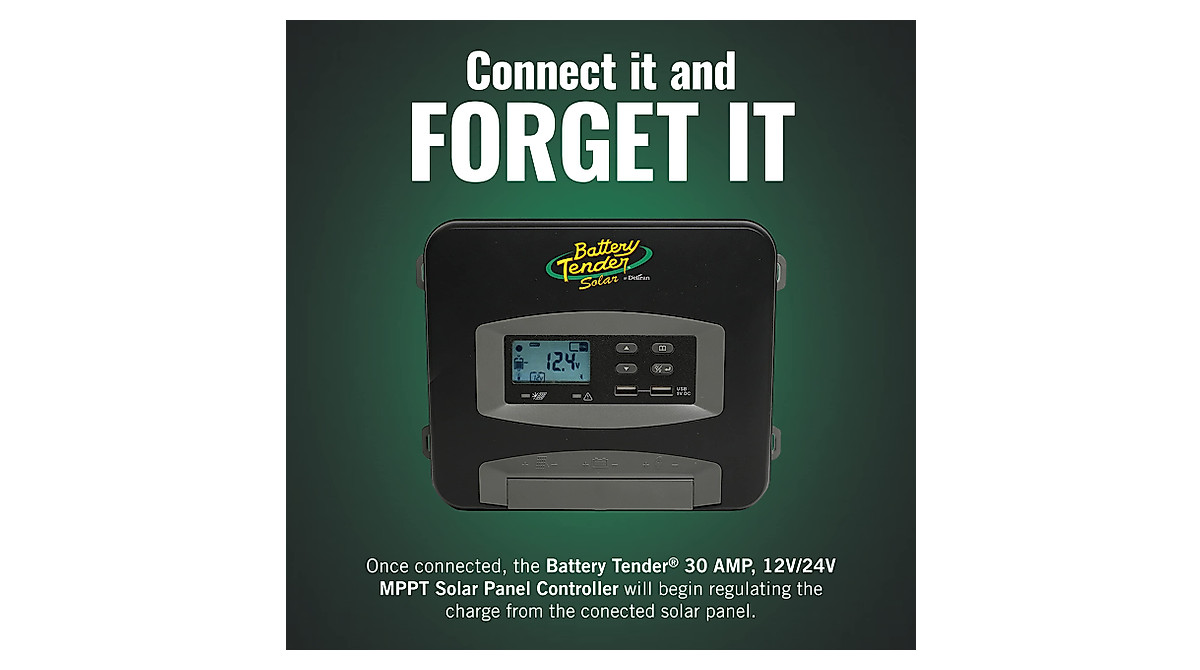 Battery Tender 30 AMP MPPT Solar Charge Controller with LCD