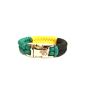 TRU550 Flag of Jamaica Mens & Women Paracord Survival Bracelet Jewelry Jamaican Flag (Size 8.5 inches)