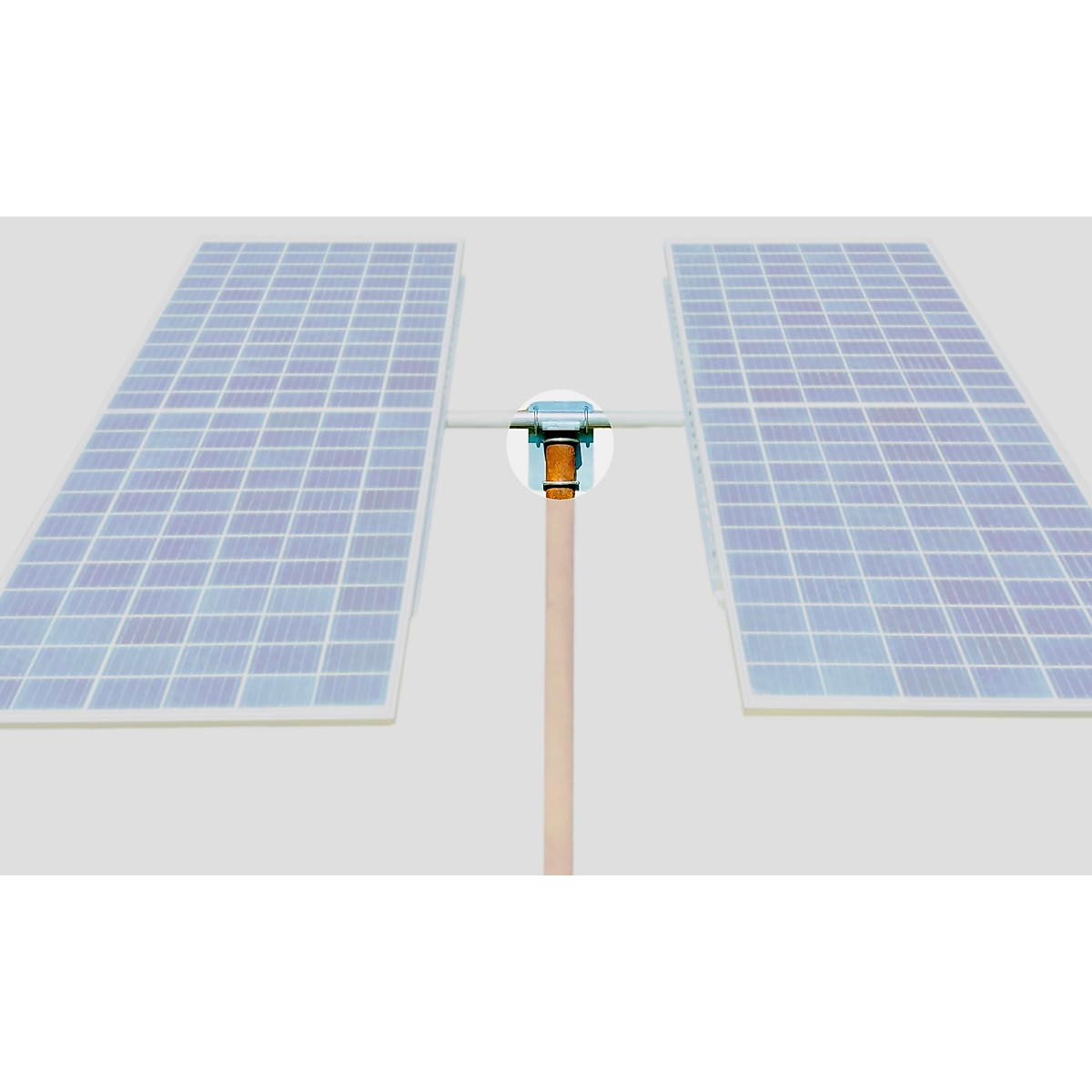 Solar Panel Array Top of Pole Ground Mount Bracket 2" - 2.5" - 3" Pipe Universal Bolt On