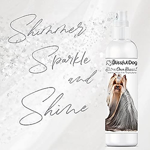 The Blissful Dog Shine-On + Sheen Coat Spray, All Natural, Leave-in Conditioner and Coat Detangler for Your Dog, 8 Oz