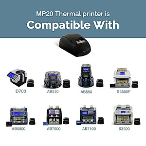 AccuBANKER MP20-58 Thermal Printer for AB5800 Bill Counter - Prints Reports of Verified Bills, Quick and Easy to Use, Compact Design, Quick Printing Speed, Low Noise Level (AB5800 Compatibility)