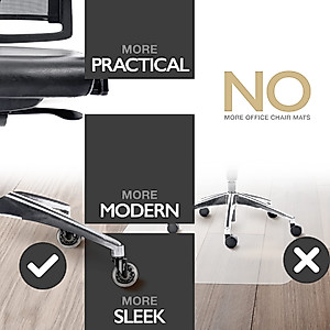 Wittool Office Chair Wheels - Set of 5 Smooth Gliding Caster Wheels - Heavy Duty Up to 291 Pounds - Office Chair Casters Replacement - Computer Chair Wheels - Universal Fit - for All Floors