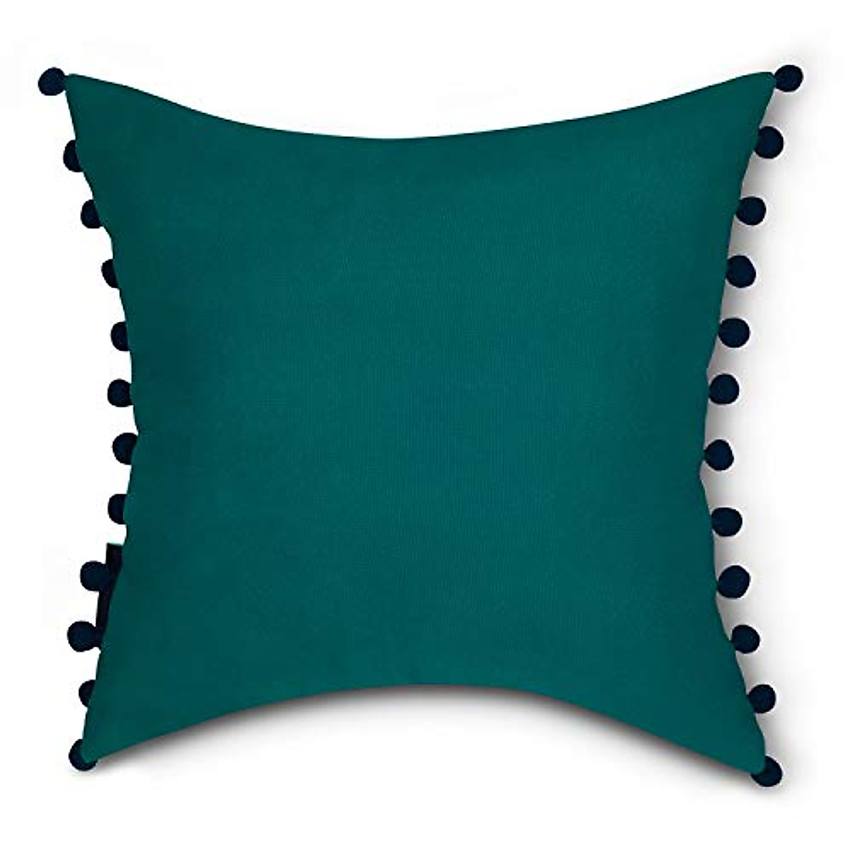 Vera Bradley by Classic Accessories Water-Resistant Outdoor Throw Pillow with Poms, 18 x 18 x 8 Inch, 2 Pack, Happy Blooms