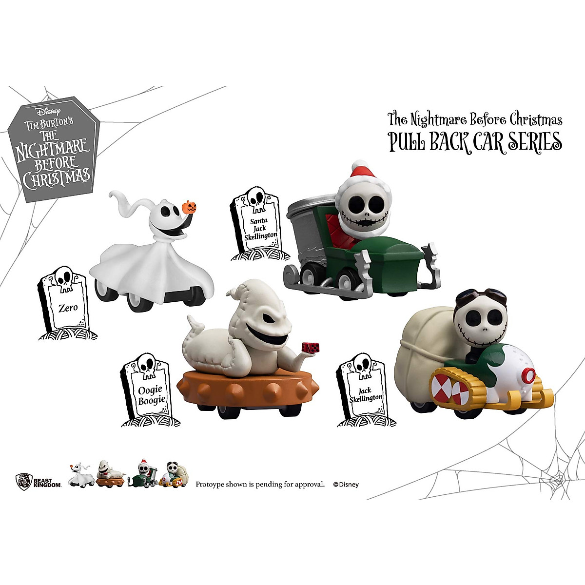 Beast Kingdom The Nightmare Before Christmas: Oogie Boogie Pull Back Car, Multicolor