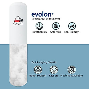 Moonlightfamily Anti Roll Pillow, Cylinder Bolster Anti Rollover Side Sleep Adjust Pillow, Indoors & Outdoors for Crib, Playpen, Car, Camping, Machine Washable, 4x16inch, 1pack