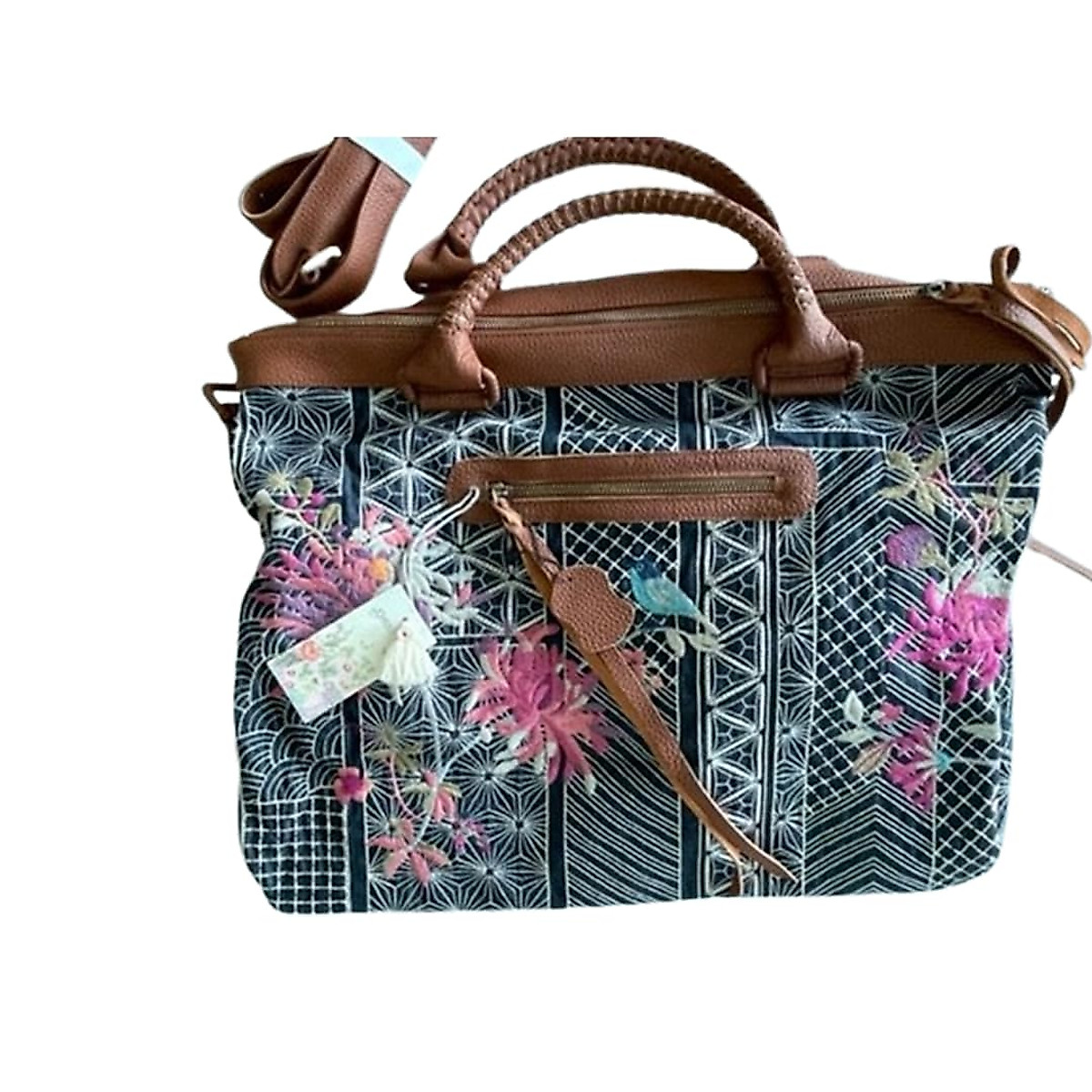 3J Workshop by Johnny Was Women's Embroidered Duffle Bag, Multi, OS