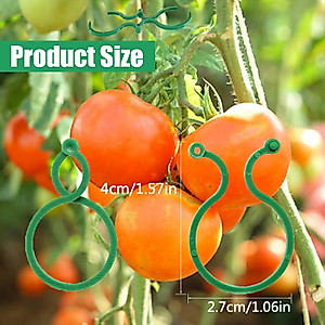 Hysagtek 100 Pcs Plant Clips for Climbing Plants Garden Clips Plant Support Clips for Tomato Gardening Clips Vegetable Clips for Support for Securing Plants