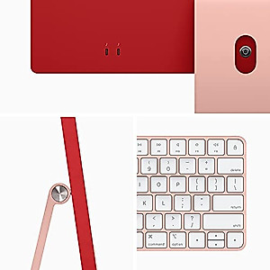 Apple 2021 iMac All in one Desktop Computer with M1 chip: 8-core CPU, 7-core GPU, 24-inch Retina Display, 8GB RAM, 256GB SSD Storage, Matching Accessories. Works with iPhone/iPad; Pink
