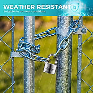 KAWAHA 41/40-4P 1-9/16 inch (40mm) High Security Stainless Steel Padlock with Key for Both Indoor and Outdoor use (SUS304 Stainless Steel, Heavy Duty, Anti-Rust) (40mm, Keyed Alike - 4 Pack)