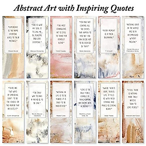 Abstract Bookmarks with Inspirational Quotes - Pack of 48