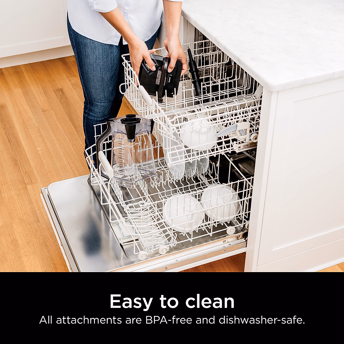 Ninja BL660 Professional Compact Smoothie & Food Processing Blender, 1100-Watts, 3 Functions for Frozen Drinks, Smoothies, Sauces, & More, 72-oz.* Pitcher, (2) 16-oz. To-Go Cups & Spout Lids, Gray