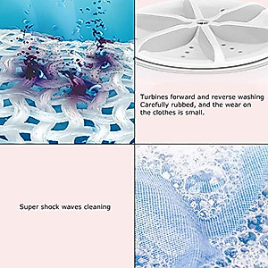 Ejoyous Mini Washing Machine, 3.8L USB Powered Desktop Laundry Washer Portable Electric Washing Machine for Home Apartment Dorm RVs Small Places and Outdoor Camping Travel Use