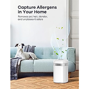 Air Purifiers for Bedroom: Welov H13 True HEPA Air Purifiers for Pets Allergies Asthma, Air Cleaner for Nursery Removal to 0.1 Microns, 23db Quiet, Night Light, Removes Pet Dander Pollen Smoke Dust