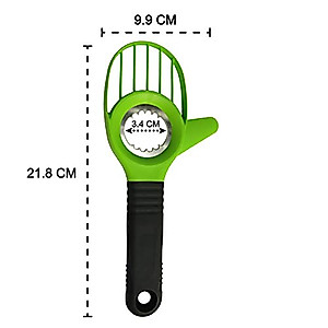 Avocado 3 Piece Set Avocado Slicer, Knife, Peeler, Pitter, Cuber, Dicer, Keeper For Everything That You Will Ever Need For Your Avocados
