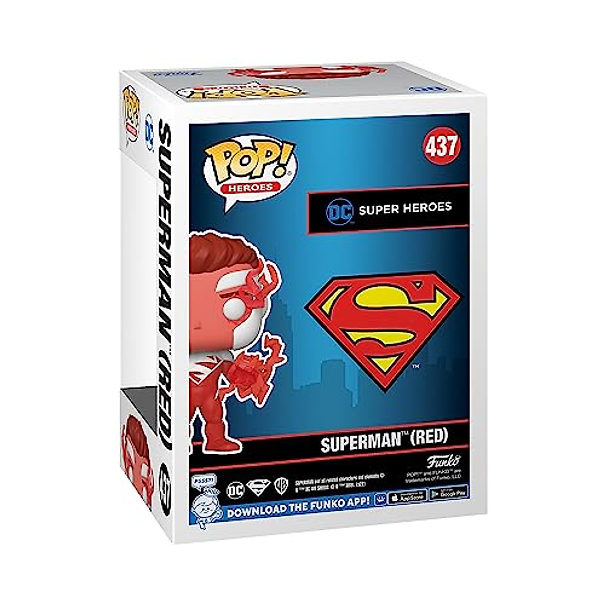 Funko Pop! Heroes: DC - Superman (Red), Fall Convention Exclusive