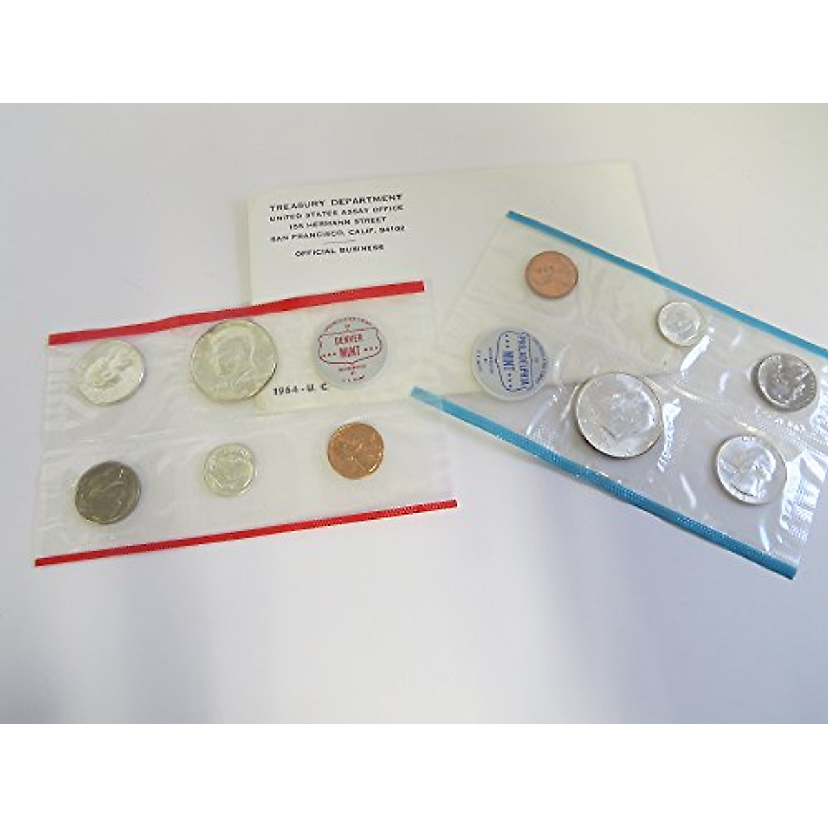 1964 Various Mint Marks Mint Set Perfect Uncirculated