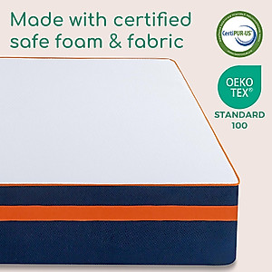 Memory Foam Mattress 14 Inch California King Size, Medium Firm Cool Gel Infused Plush Mattress with Breathable Soft Fabric Cover, CertiPUR-US Certified