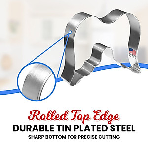 Foose Angel Wings Cookie Cutter 4 Inch –Tin Plated Steel Cookie Cutters – Angel Wings Cookie Mold