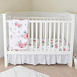 Bebe au Lait Oh So Soft Muslin Snuggle Blanket - Rosy and Dewdrops