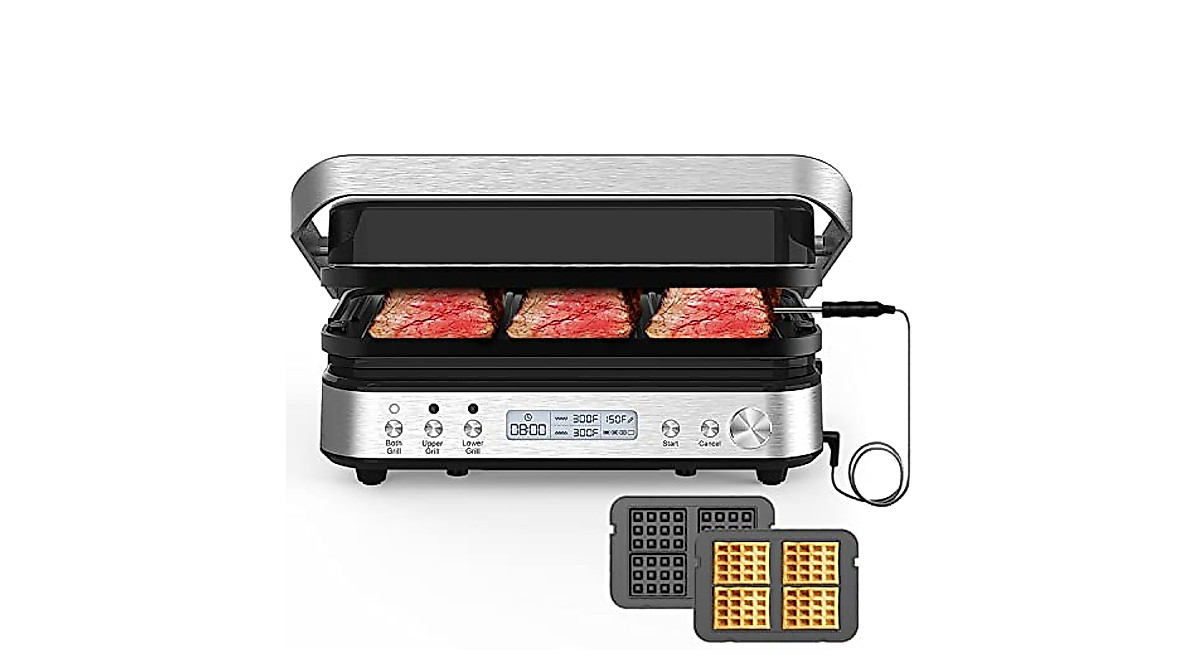 CATTLEMAN CUISINE 6-in-1 Indoor Grill with Smart Probe