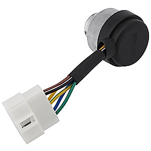 Key Switch of 6 Wire Ignition Start Ignition Start Key Switch For 2.5-6.5KW 188F Gas Generator with 2 key