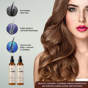 damila Keratin Leave In Conditioner Spray for Fine, Dry, Damaged and Curly Hair - Detangles and Protects Against Heat - Sulfate and Paraben Free (8.12 Fl Oz (Pack of 1))