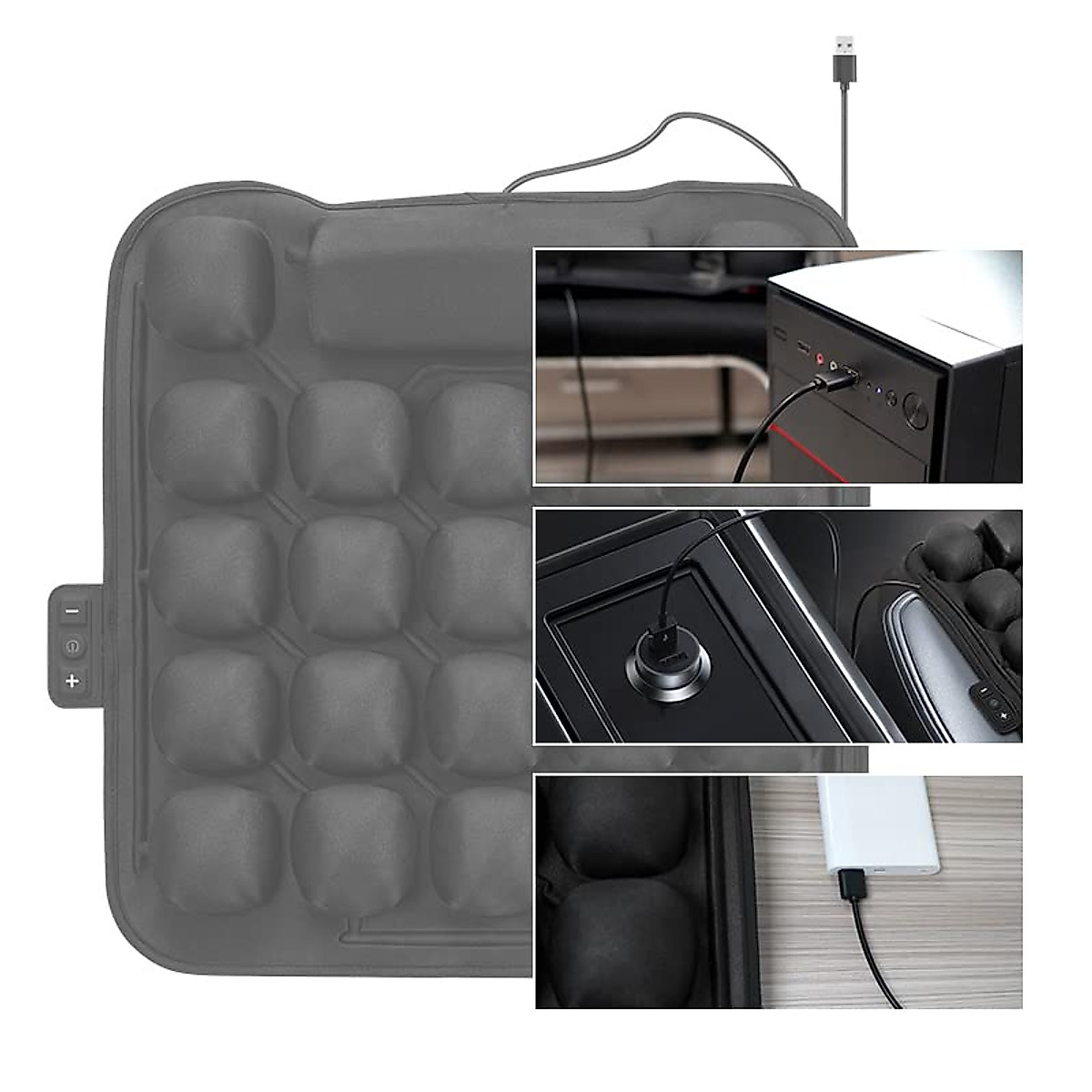 YUNYEUNG Electric Inflatable Wheelchair Cushions for Pressure reliefUlcer & Pressure Sore Prevention - Pain Relief Cushion for Extended Sitting Air Seat Cushions