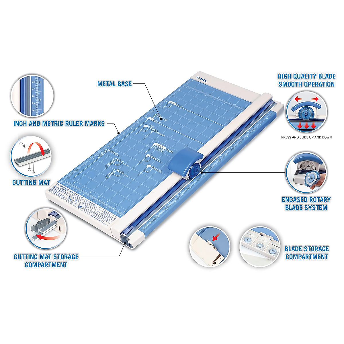 CARL Professional Rotary Paper Trimmer 18 inch
