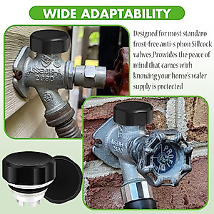 Cinnvoice 2 Set Vacuum Breaker Kit Replacement Valves Compatible with Vacvbkx1b Black Replacement Fit Traditional Anti Siphon Frost free Sillcock Valves Vacuum Breaker Outside Faucet Repair Kit