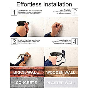 String Trimmer Hanger Bracket, Garden Lawn Trimmer Wall Mount, Falezern 1 Pcs Heavy Duty Weed Eater Rack For Garage. Garden Tool Organizer and Storage Hooks for Garage Trimmer, Garden Wall, Tool Room.