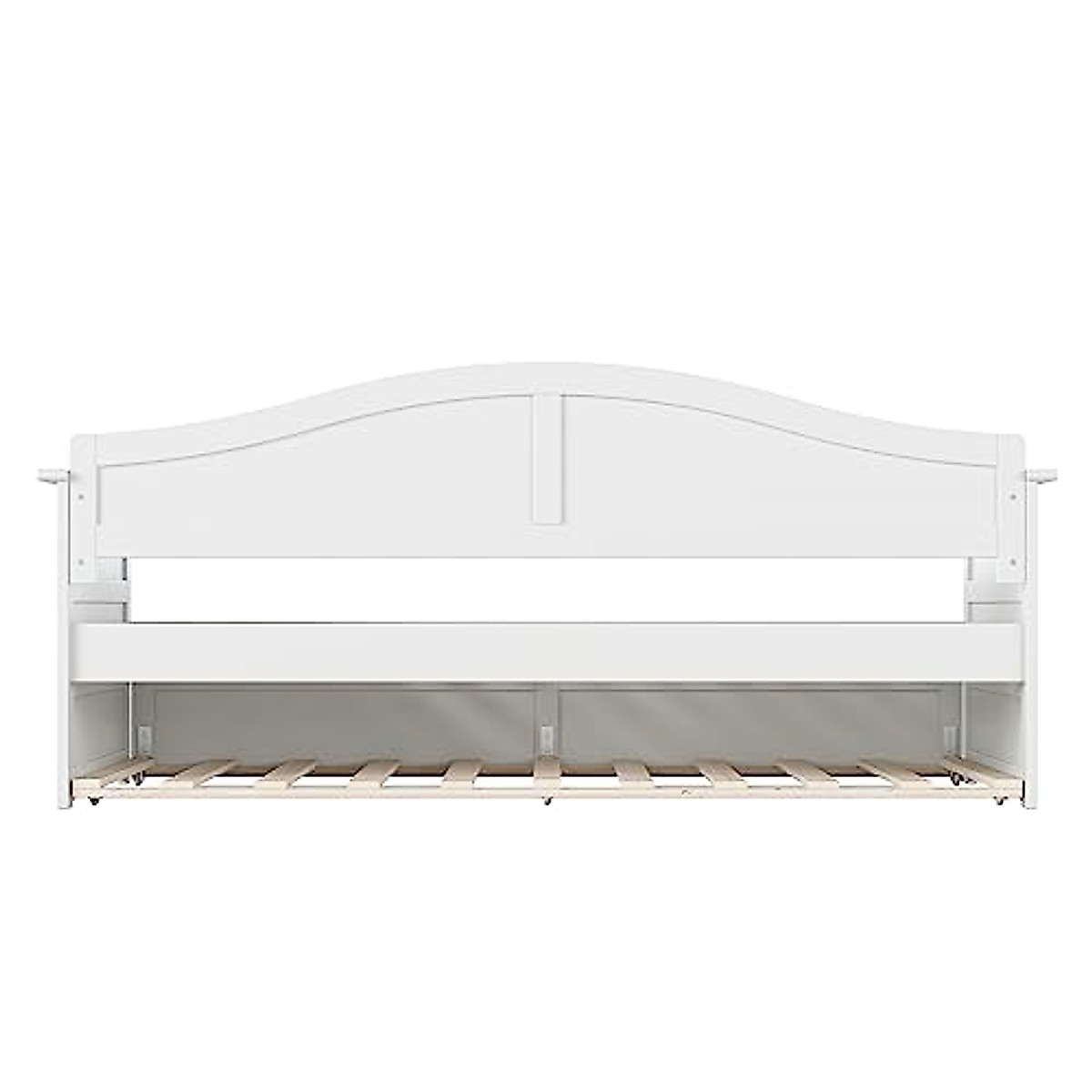 AFI, Acadia Twin Size Wood Daybed Frame with Twin Trundle, White