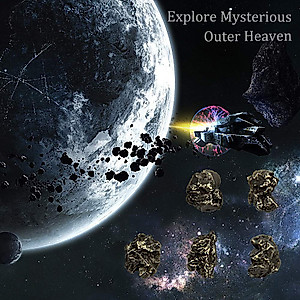 Large Massive 10-330 Grams Meteorite Specimen, Campo Del Cielo Meteorite with Gift Box, Moon Rock Sample, Astronomy Gifts for Space Fans, Great for Science Classrooms, Rocks Collection