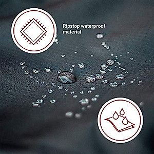 Indeed BUY Waterproof UTV Cover, 420D Heavy Duty Oxford Cloth for Polaris RZR Yamaha Can-Am Defender Kawasaki Ranger Cover 4-6 Seater Passenger Protects 4 Wheeler Integrated Trailer System