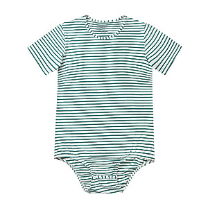 Landofgenie Mens Striped Onesie Pajamas Press Button Crotch Shirt Bodysuit Short Sleeve One Piece Bodysuit White 3XL