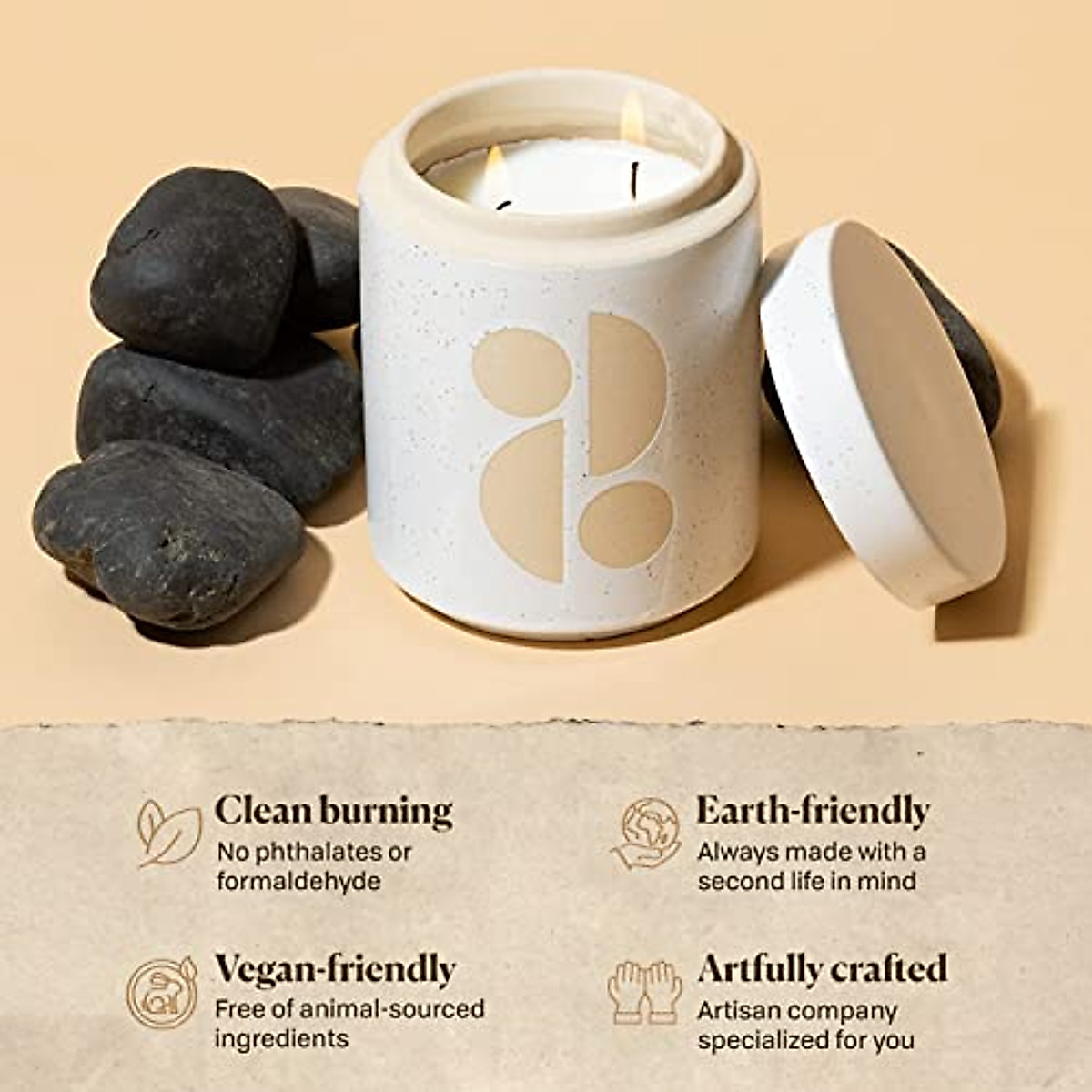 Paddywax Candles FR1203Z Form Collection Scented Candle, 12-Ounce, Tobacco Flower