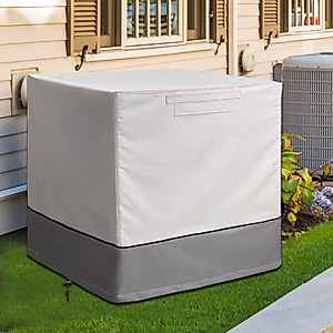 Liamoy Air Conditioner Cover for Outside Units - AC Cover Waterproof and Durable, Square Fits 30 x 30 x 32 Inches