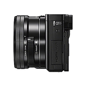 Sony A6000 Interchangeable Lens Digital Camera with SELP1650 Lens Kit - Black (24.3MP)