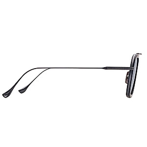 Dita 7806-N-BLK-BLK-52 - FLIGHT.006 Sunglasses Black Iron - Matte Black w/ Black to Clear Gradient Polarized 52mm