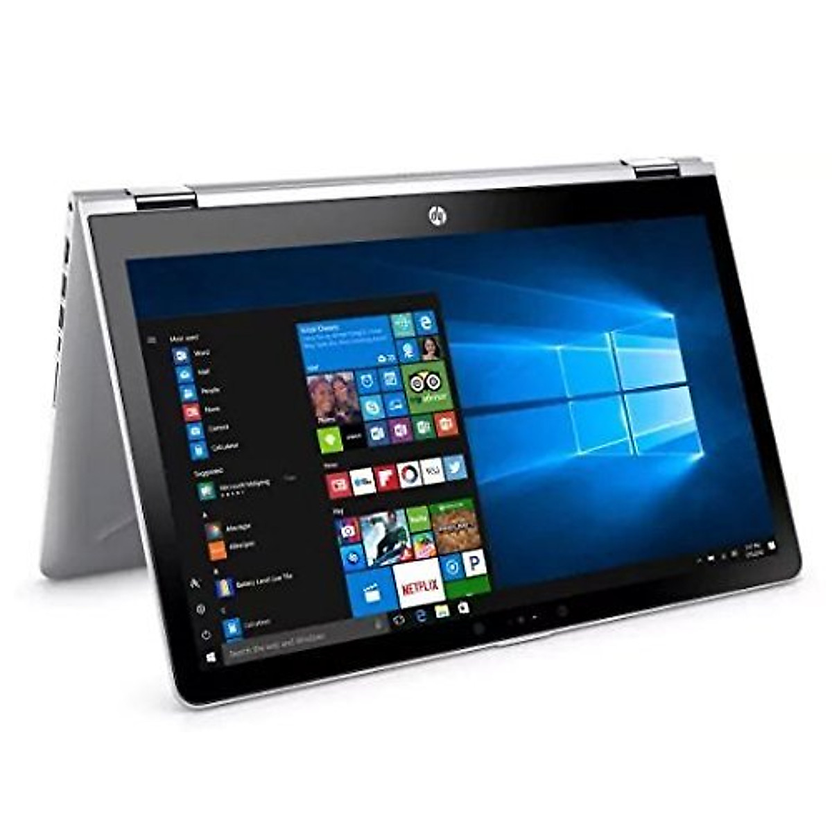HP x360 2-in-1 Convertible Laptop 15.6 FHD Touchscreen, Intel Core i5-7200U, 8GB RAM, 128GB SSD, AMD Radeon 530 2GB Dedicated Graphics, Windows 10, Stylus Pen Included (Renewed)